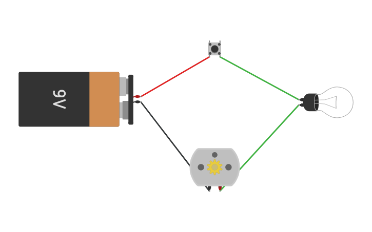 Circuit design First electric circuit by Paula - Tinkercad