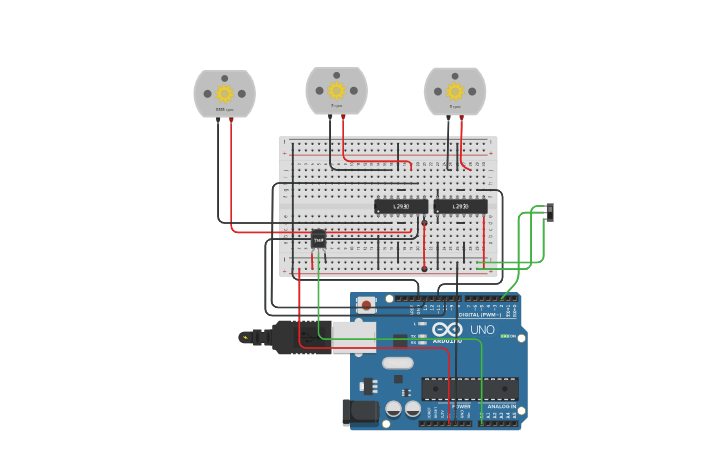 Circuit design Arduino climate control | Tinkercad