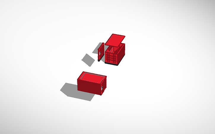 3D design container modular | Tinkercad