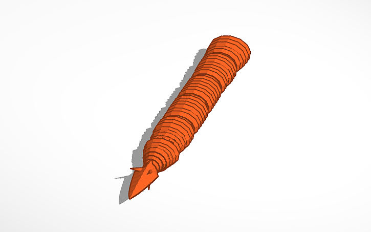 3D design Tail segments - Tinkercad