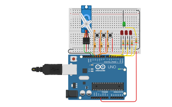 Circuit design WIP - Tinkercad