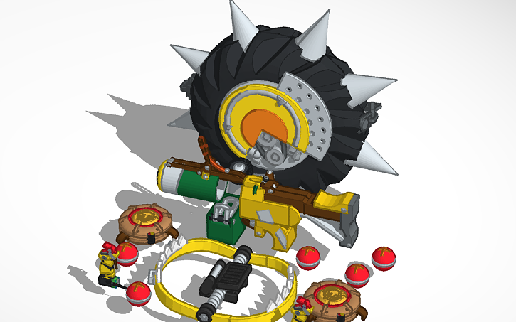 3D design Overwatch Junkrat's Weapons | Tinkercad