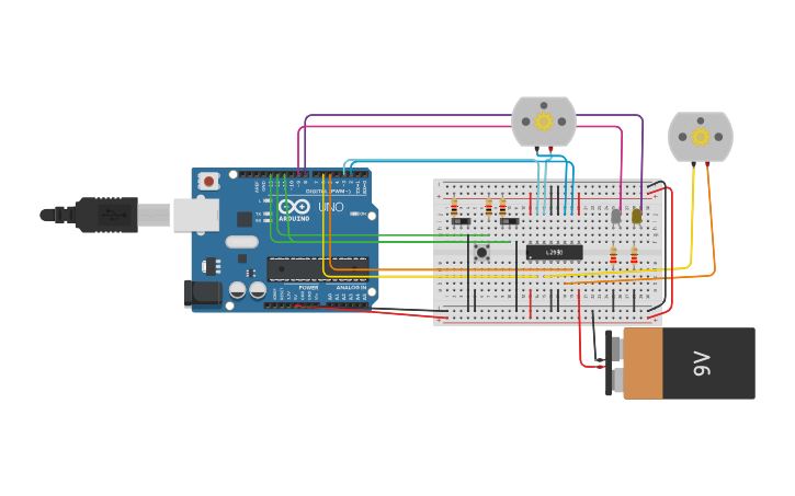 Circuit design MINI PROJECT - Tinkercad