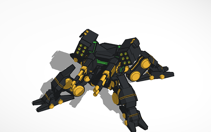 3D design GoldMour Plasma Advance Spider Tank - Tinkercad