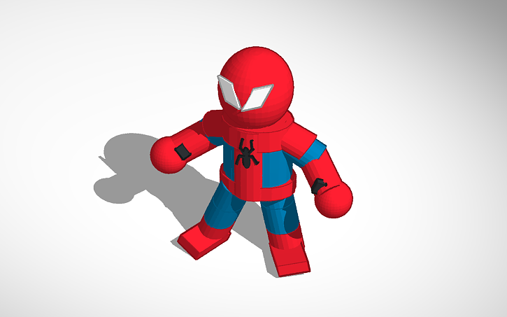 3D design Spider Man 2 - Tinkercad