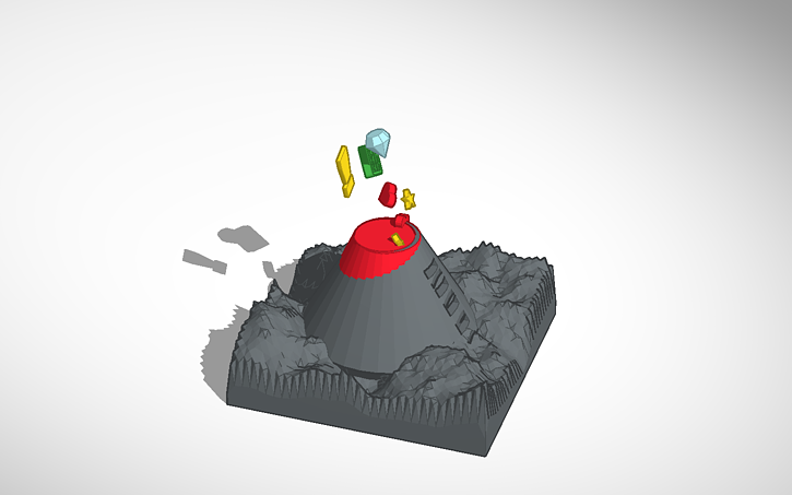 3D design magical volcano! | Tinkercad