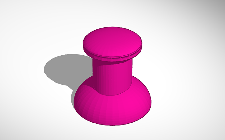 3D design Giant board pin - Tinkercad