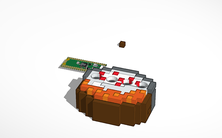 3D design Minecraft Keypad Kuchen | Tinkercad