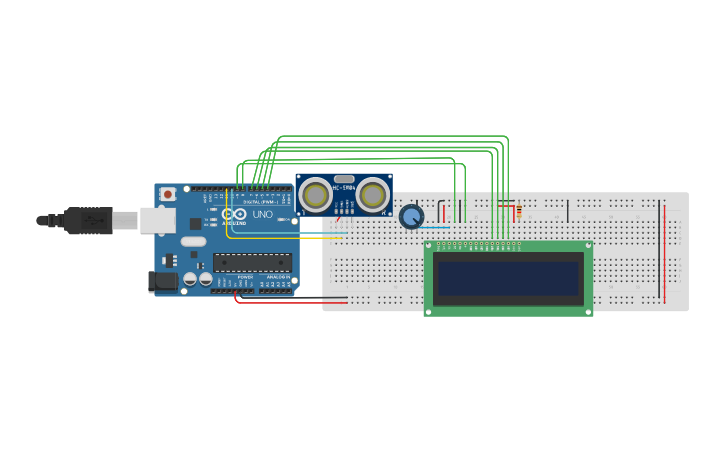 Circuit design Sensor de proximidad | Tinkercad Circuit design Sensor de proximidad | Tinkercad