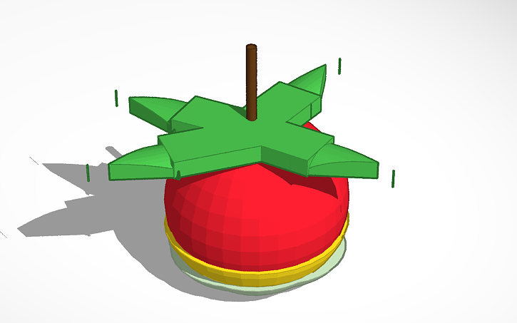 3D design wumpa fruit cutre | Tinkercad