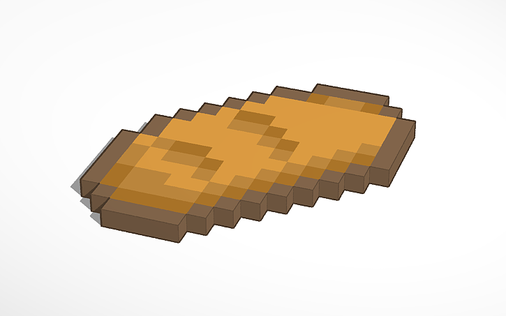 3D design Minecraft Bread - Tinkercad