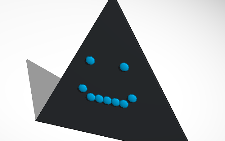 3D design triangle smile | Tinkercad