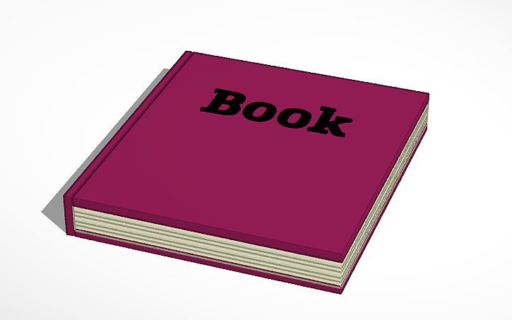 3D design A book - Tinkercad