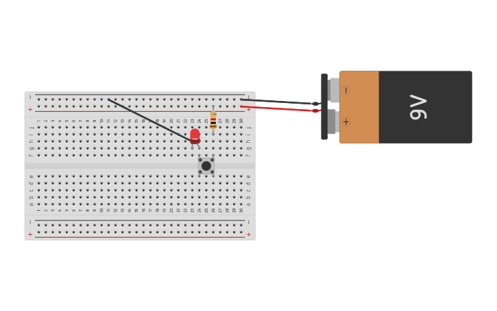 Circuit design Buzzer with pushbutton - Tinkercad