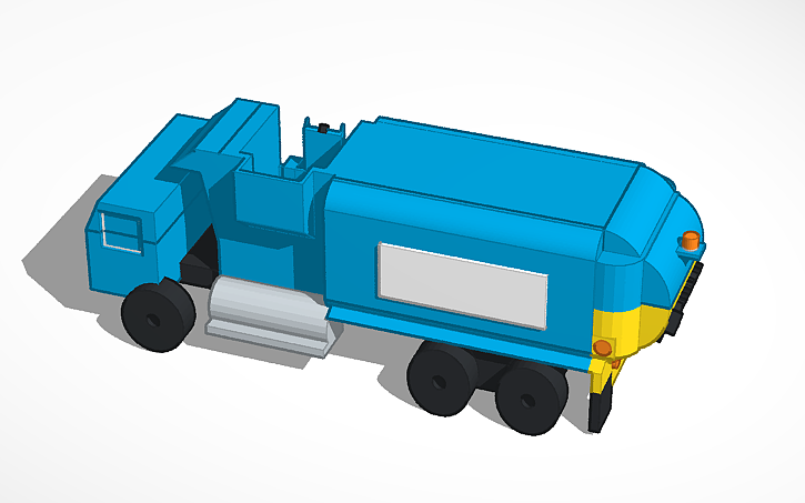 3D design LA Sanitation CNG Amrep ASL - Tinkercad