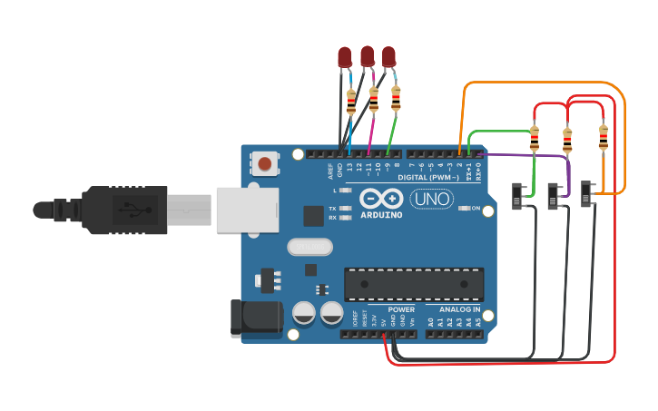 Circuit design atividade 4 - exercicio b - JOHN SOUSA - Tinkercad