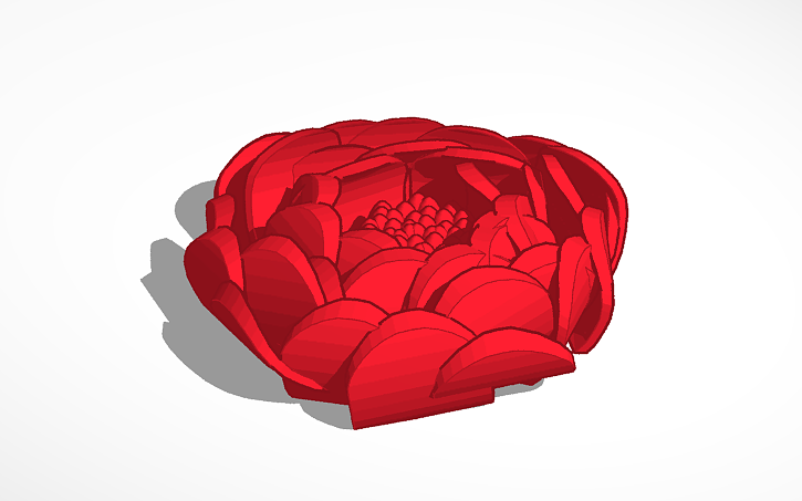 3D design Flower 1 - Tinkercad