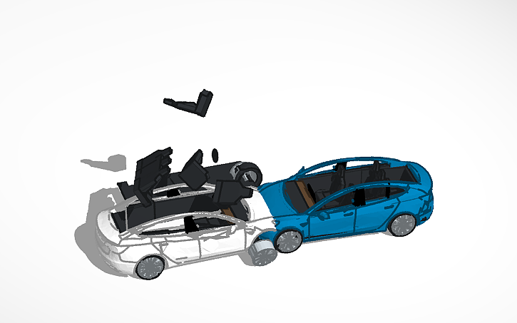 3D design car crash - Tinkercad