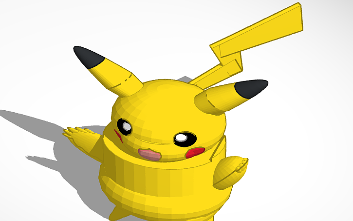 3D design Chunko Pikachu | Tinkercad