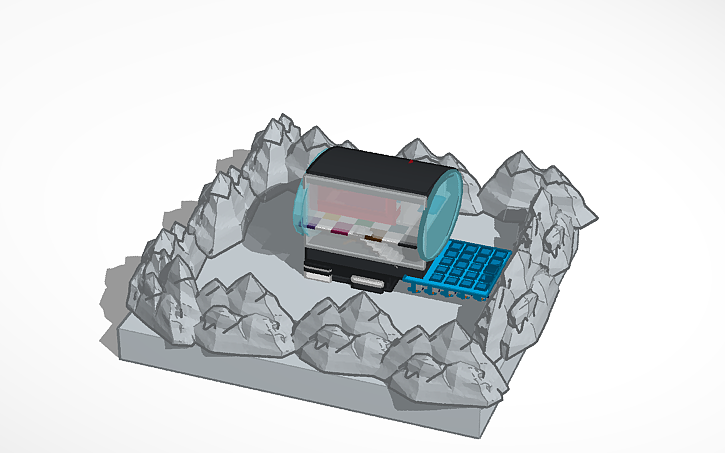 3D design A HOUSE ON THE MOON | Tinkercad