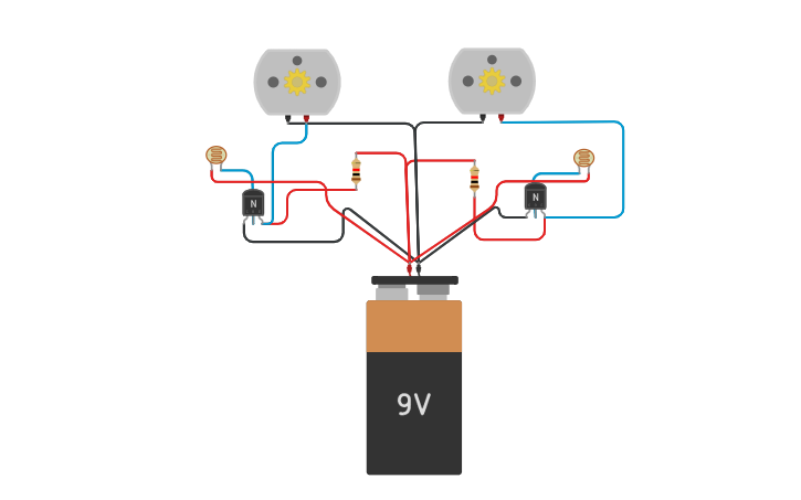Circuit Design Sun Tracking Tinkercad 