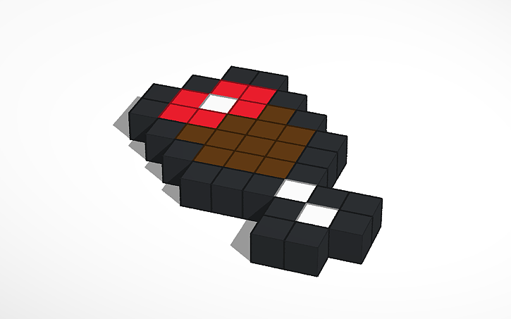 3D design Minecraft hunger bar - Tinkercad