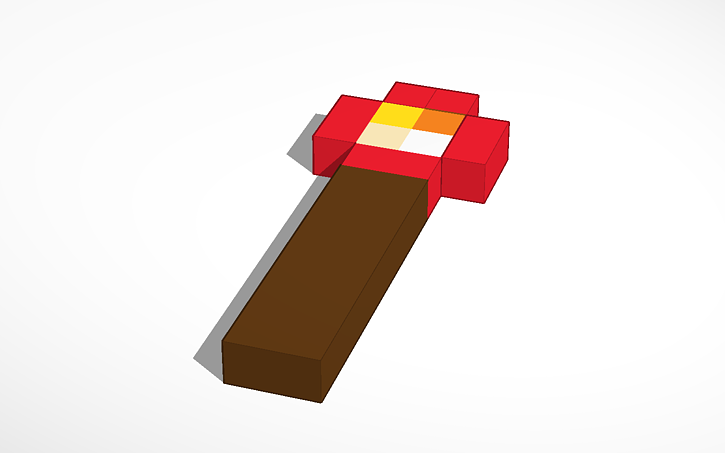 3D design minecraft readstone torch - Tinkercad