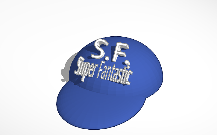 3D design Copy of Baseball Cap for SF Designer! - Tinkercad 3D design Copy of Baseball Cap for SF Designer! - Tinkercad