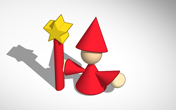 3D design flames wizard | Tinkercad