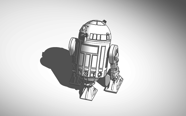 3D design R2-D2 | Tinkercad