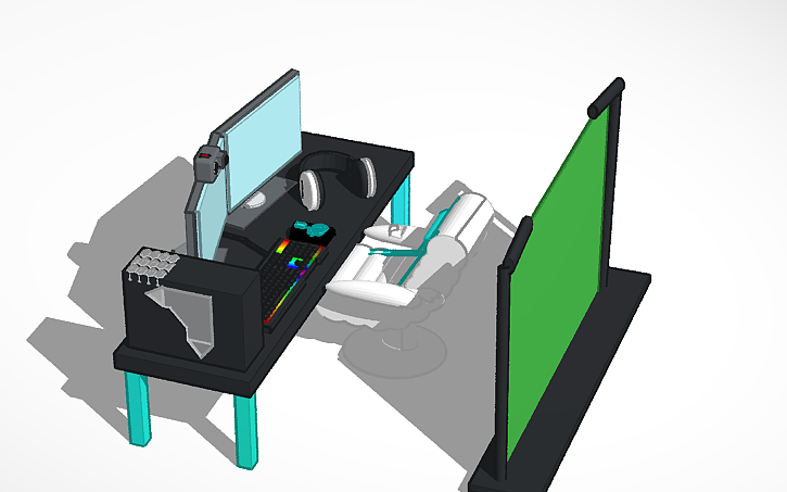 3D design Ultimate Gaming Setup - Tinkercad