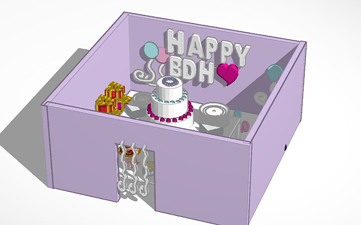 3D design Birthday - Tinkercad