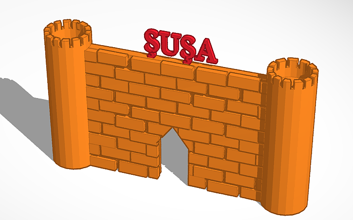 3D design Şuşa Qalası - Tinkercad