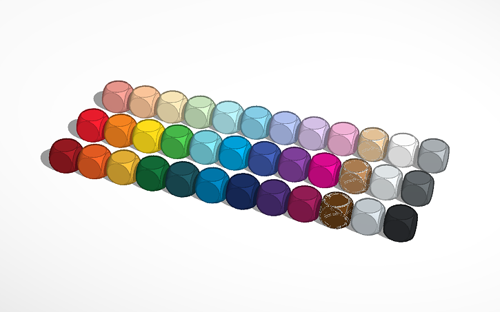 3D design colour - Tinkercad