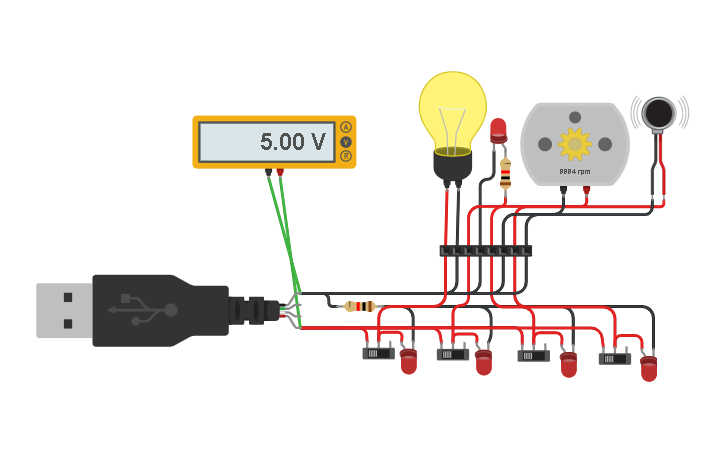 Circuit design Usb - Tinkercad