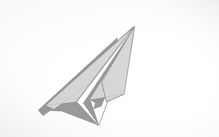3D design Paper Airplane - Tinkercad