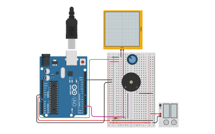 Circuit design Tone 001 - Tinkercad