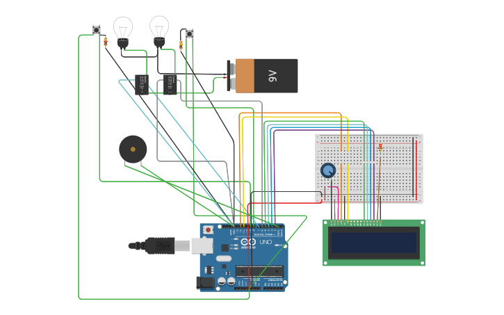 Circuit design Airsoft Box - Tinkercad