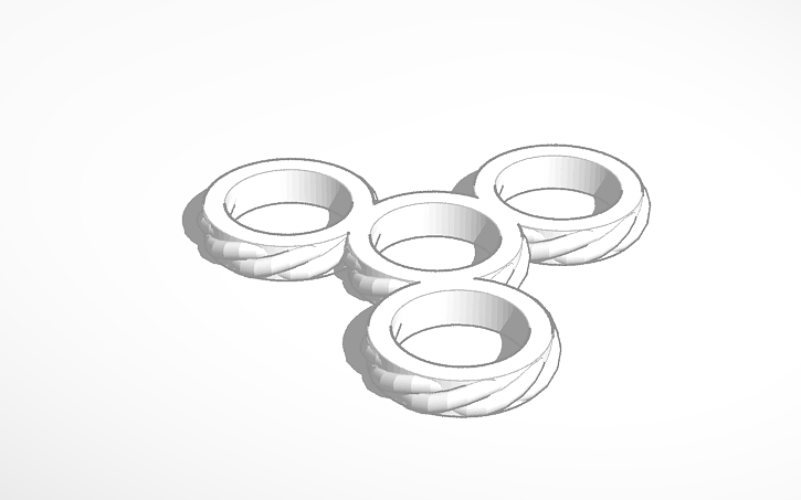 3D design Fidget Spinner Ring - Tinkercad