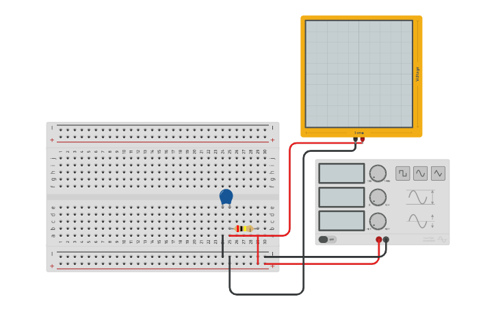 Circuit design Oscilloscope - Tinkercad