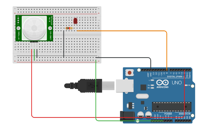 Circuit design SENSOR INFRARROJO | Tinkercad