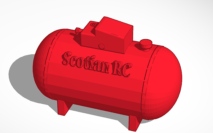 3D design Air Tank - Tinkercad