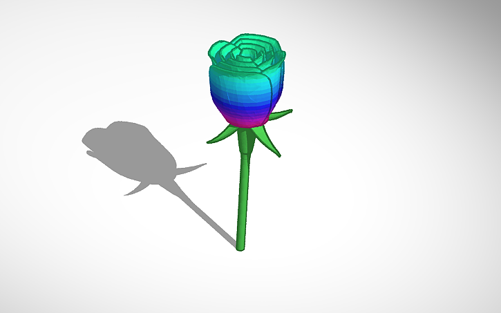 3D design rose - Tinkercad