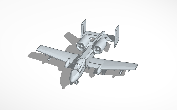 3D design War Plane - Tinkercad
