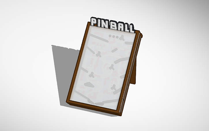 3D design Interactive Pinball machine - Tinkercad