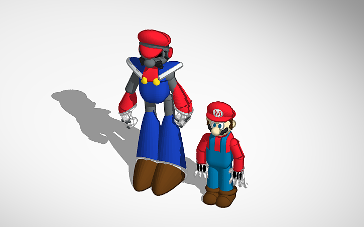3D design Metal Mario And Mario - Tinkercad
