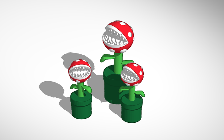 3D design Mario(Flower Monsters) | Tinkercad