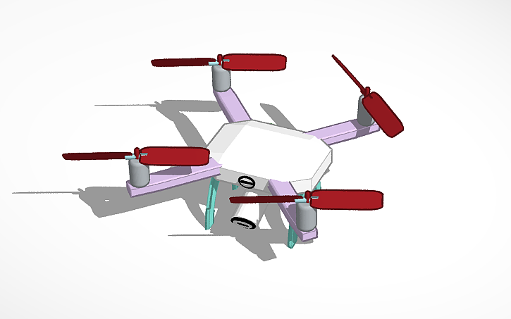 3D design Drone 19 display - Tinkercad