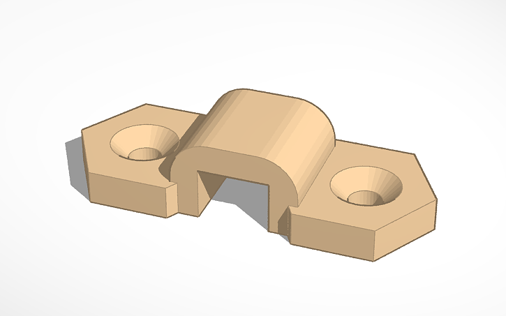 3D design cable holder - Tinkercad