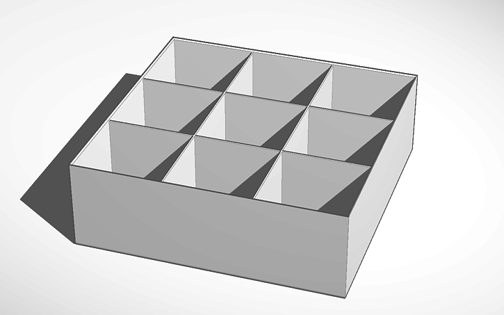 3D design 9x9 tools box | Tinkercad